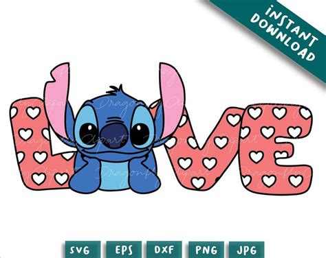 Valentine S Day Lilo And Stich SVG Stitch SVG Stitch Etsy In 2024