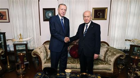 Cumhurbaşkanı Erdoğan Bahçeli ile görüştü Son Dakika Haberleri
