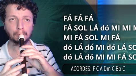 PAST LIVES Børns FLAUTA DOCE notas na tela YouTube