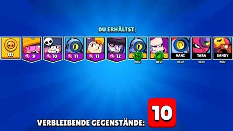 10 VERBLEIBENDE GEGENSTÄNDE MIT LEGENDÄREM BRAWLER WELTREKORD MEGABOX