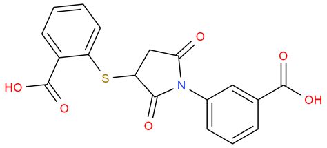 2 1 3 Carboxyphenyl 2 5 Dioxopyrrolidin 3 Yl Thio Benzoic Acid