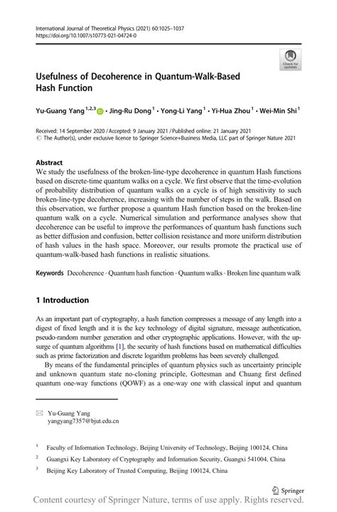 usefulness of decoherence in quantum walk based hash function