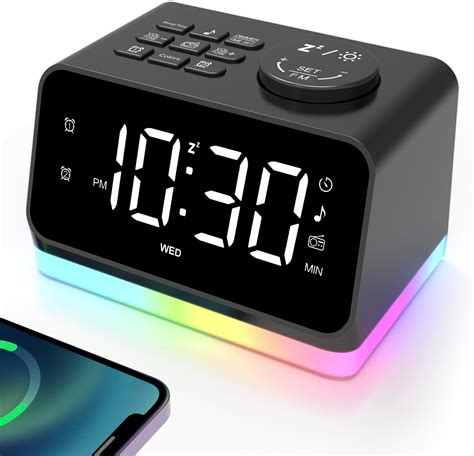 Amazon Afexoa Alarm Clock Radio For Bedroom Glow Small Digital