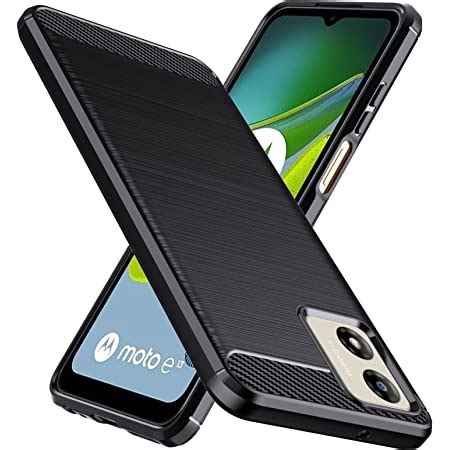 Lyzxmy Coque Pour Motorola Moto E G Transparent Housse Noir