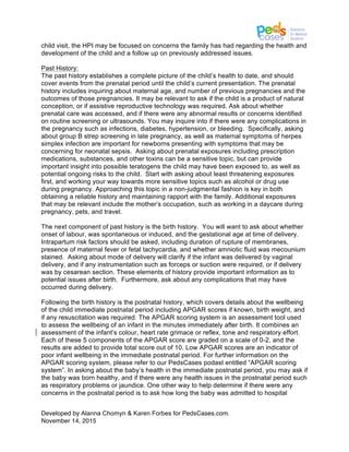 Pediatric History Taking 1 Pdf