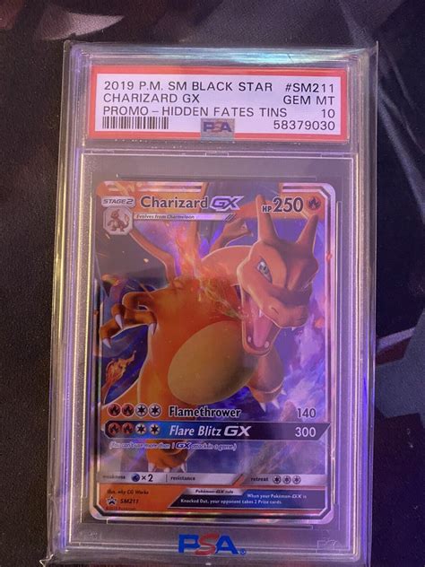 Mavin PSA 10 Pokémon TCG Charizard GX SM Black Star Promo SM211 Holo