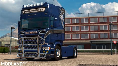 Scania RJL Shanghai Logistics Paintjob By L1zzy ETS 2
