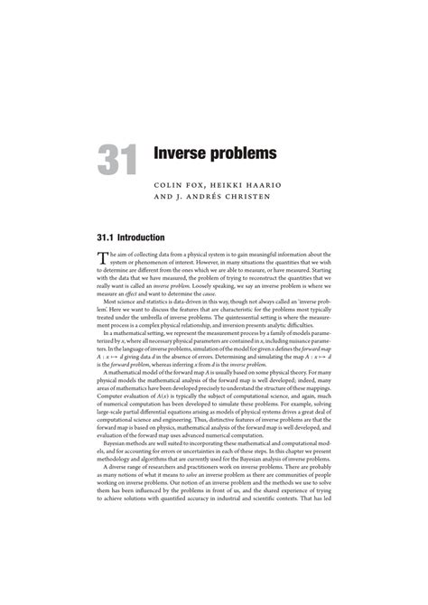pdf inverse problems