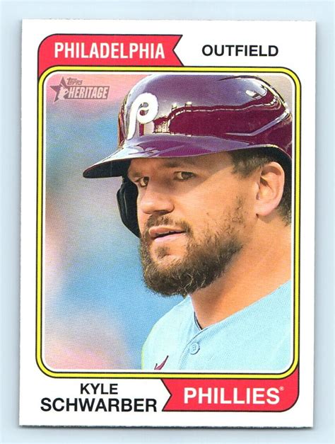 2023 Topps Heritage Kyle Schwarber Philadelphia Phillies 174 EBay