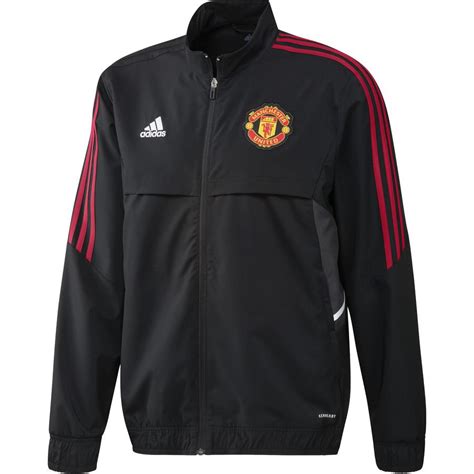 Manchester United Trainingsjacke Presentation Condivo Schwarz Rot