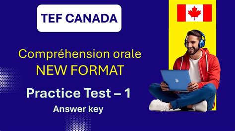 TEF Canada Listening Test Compréhension orale NEW FORMAT 2024