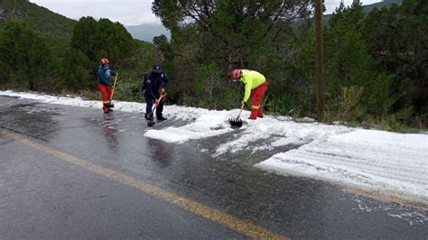 Reporta Protección Civil estatal caída de granizo en Galeana ABC Noticias