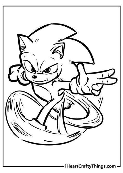 Sonic The Hedgehog Printable Coloring Pages