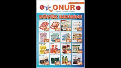 Onur Market Kampanyalar 26 31 Mayıs 2023 YouTube