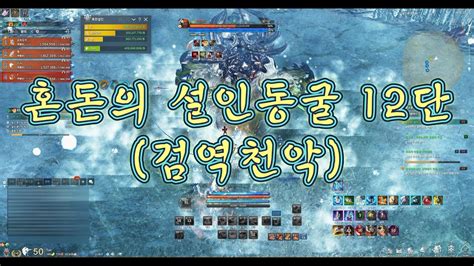 Blade Soul 블소 혼돈의 설인동굴 12단 역사시점 신규던전 자막있음 공략공유 NCTV