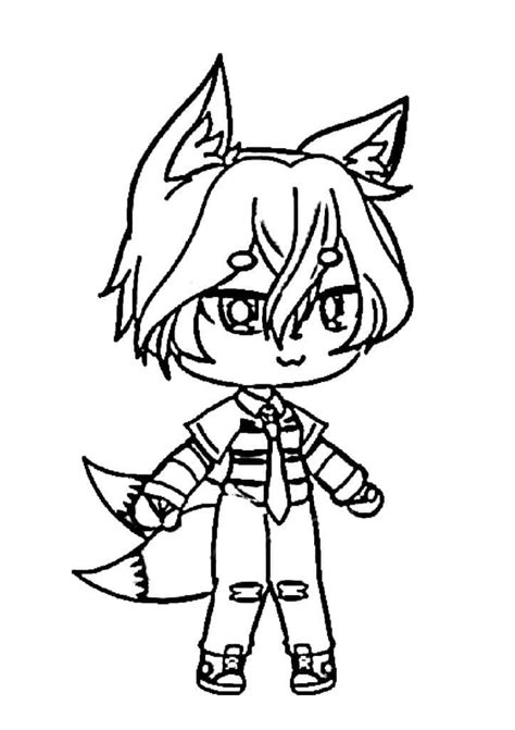 Coloriage Gacha Life Dessin Gratuit Imprimer