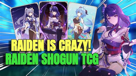 RAIDEN SHOGUN IS CRAZY GOOD Genius Invokation TCG Genshin Impact