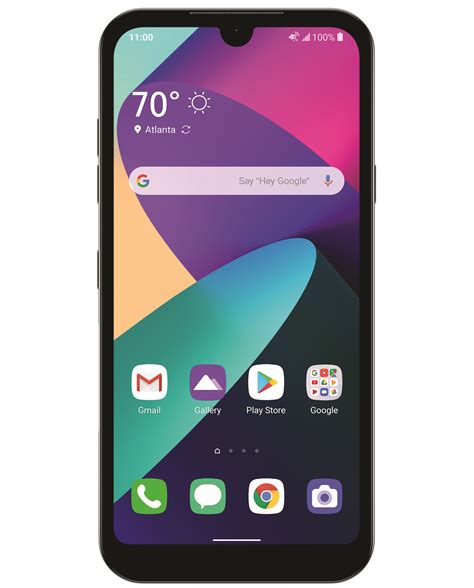 At T Lg Phoenix Prepaid Smartphone Gb Silver With Powerful