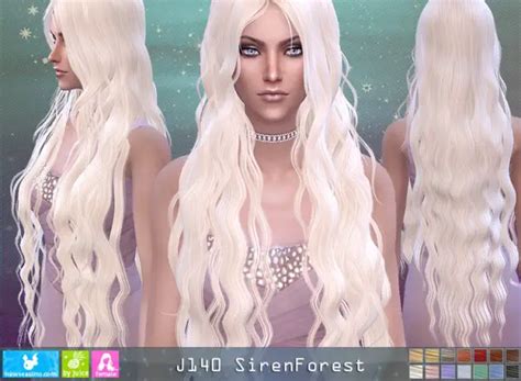 Sims 4 Hairs ~ Newsea J140 Siren Forest Hair