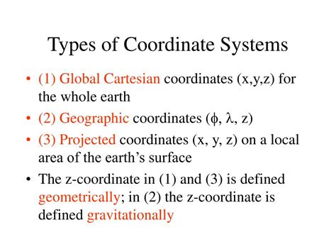 ppt geodesy map projections and coordinate systems powerpoint presentation id 616649