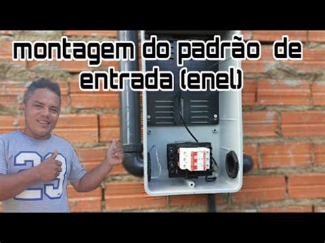 como instalar um padrão de entrada enel trifasico YouTube