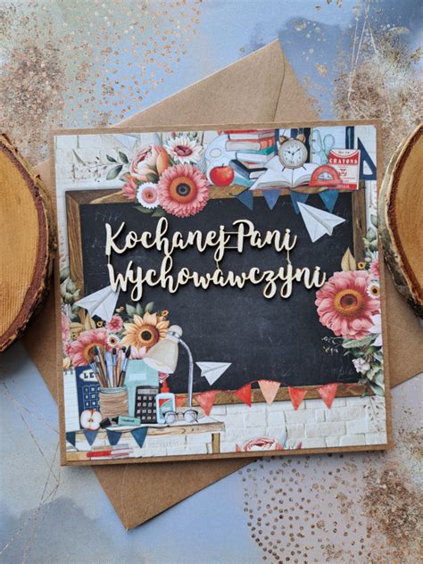 Kartka Z Okazji Dnia Nauczyciela Dla Wychowawczyni Sklep Online Artyferia