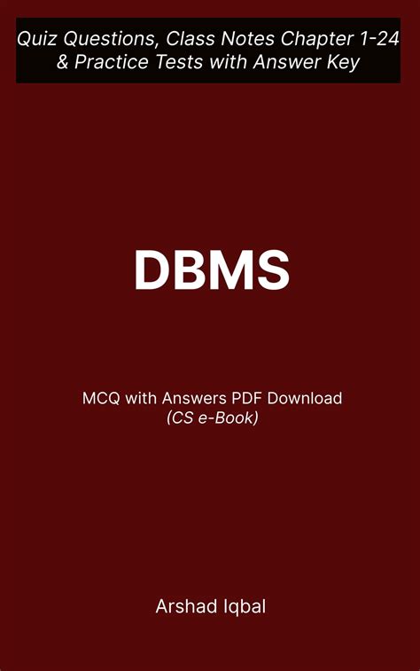 dbms multiple choice questions mcq and answers pdf download database management system book
