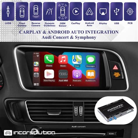 CarPlay Android Auto Camara Audi A4 A5 Q5 Concert Symphony