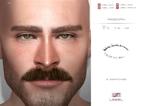 The Sims Resource Reborn 3D Eyelashes Male Version Skin Details