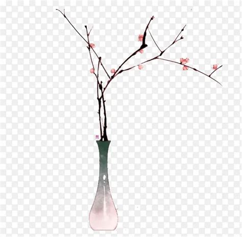 粉色桃花枝花瓶装饰图案PNG图片素材下载 图片编号ydokoznj 免抠素材网