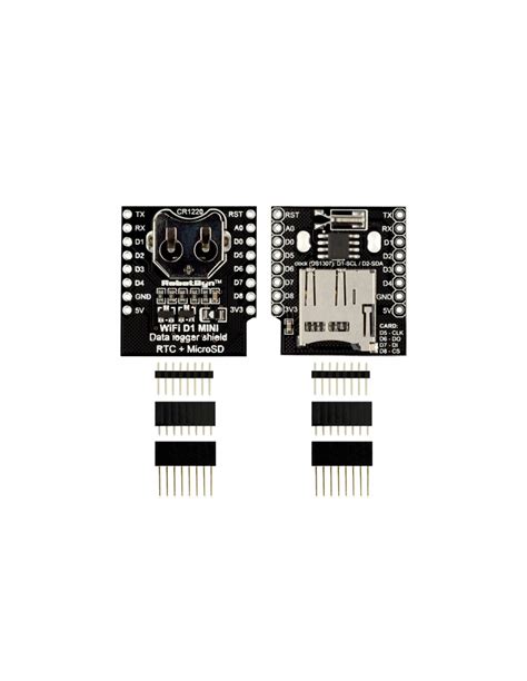 WIFI D1 Mini Data Logger Shield RTC DS1307 With Battery MicroSD