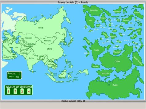 Asia Mapa Países y Capitales Globo Terraqueo Interactivo
