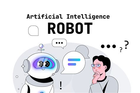 Artificial Intelligence Robot Illustration Pack Illustrations Svg
