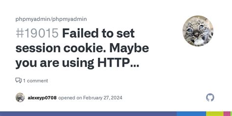 failed to set session cookie maybe you are using instead of to access phpmyadmin