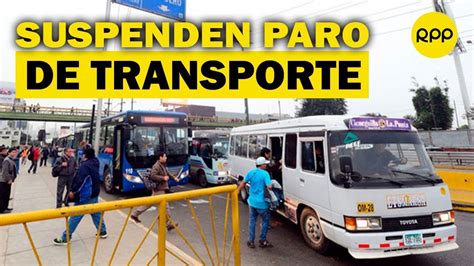 Gremios De Transportistas Suspenden Paro Convocado Para Este Jueves