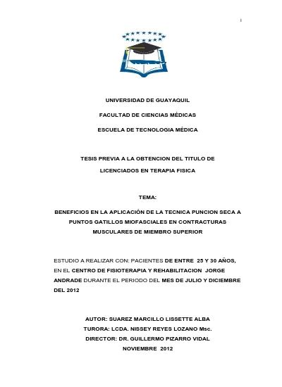 Beneficios en la aplicación de la técnica punción seca a puntos
