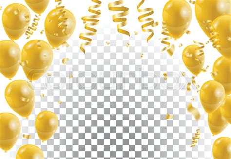 Gold Balloons Vector At Vectorified Collection Of Gold Balloons