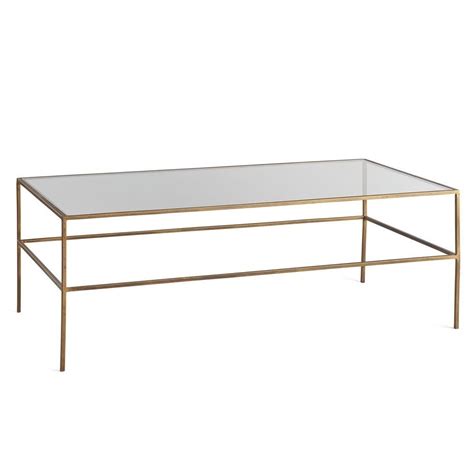 30 Photos Rectangular Brass Finish And Glass Coffee Tables