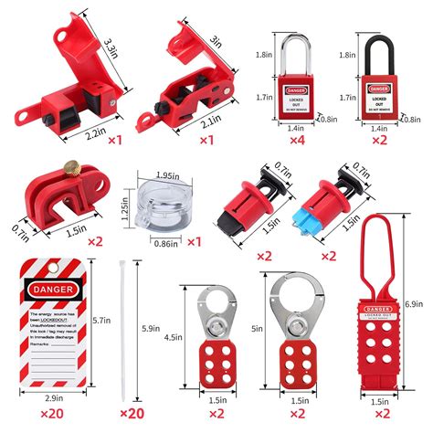 Buy OMGTMD Lockout Tagout Kit Circuit Breaker Lockout Device Ball Valve