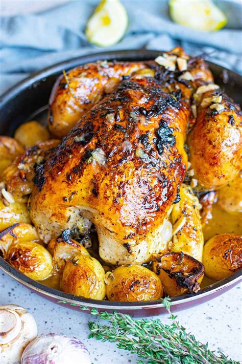 Honey Lemon Roast Chicken Recipe YellowBlissRoad