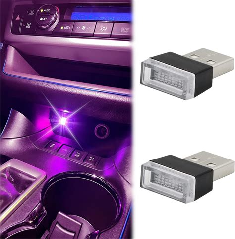 Amazon Pcs Usb Led Car Interior Night Light Atmosphere Lamp