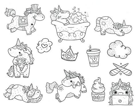 Dibujos De Unicornios Kawaii Para Colorear Descargar E Imprimir