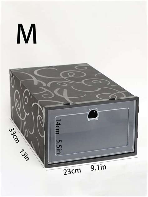 1 pièce PP Chaussure Boîte Minimaliste Unicolore Boîte De Rangement