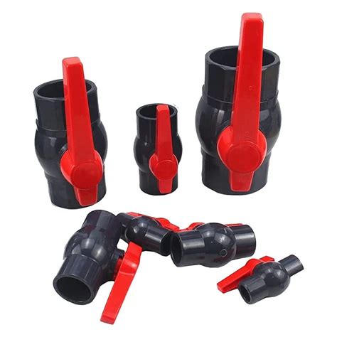 1pcs PVC Ball Valve 20mm 110mm UPVC Side Handle Simple Ball Valve