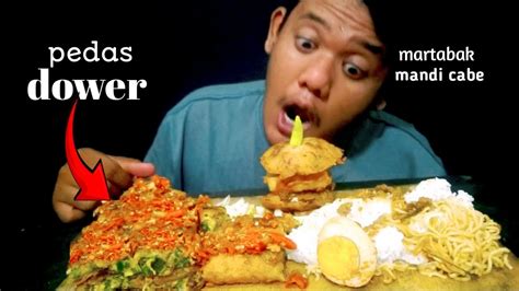 Makan Pedes Martabak Telor Mandi Sambel Geprek Pedas Pakai Nasi
