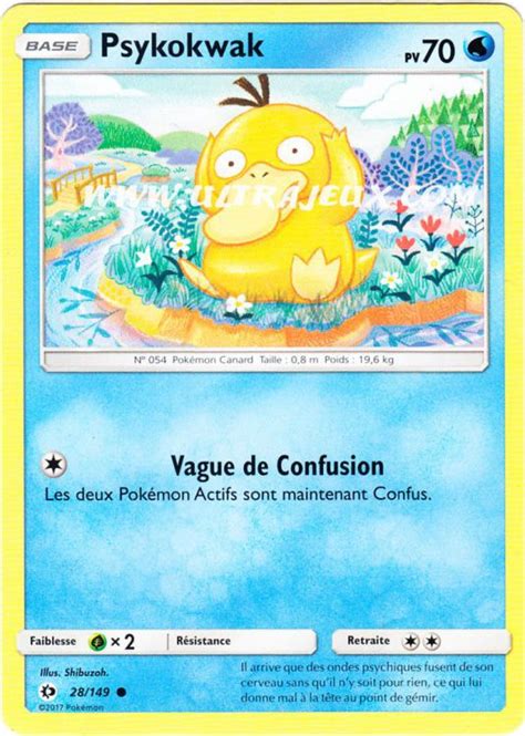 Psykokwak 28 R 149 Carte Pokémon Cartes à l Unité Français UltraJeux