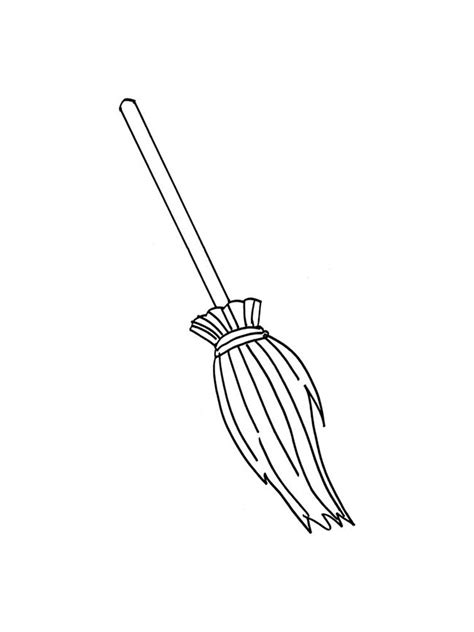 Desenhos De Vassoura Para Imprimir E Colorir Pintar