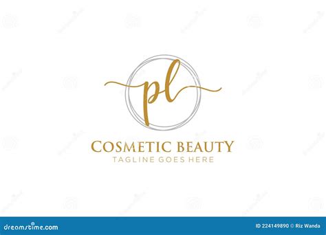 Logotipo Femenino De La Pl Inicial Monograma De Belleza Y Elegante Logo