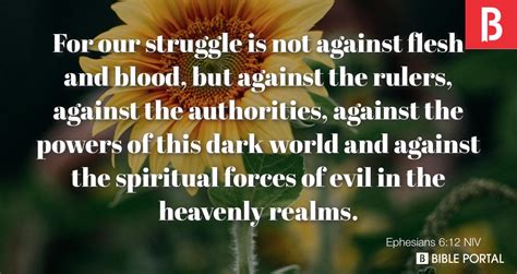 Ephesians 6 12 NIV Bible Scripture Image Bible Portal