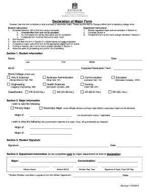 Fillable Online Mu Purpose Use This Form To Declare Or Drop A Primary
